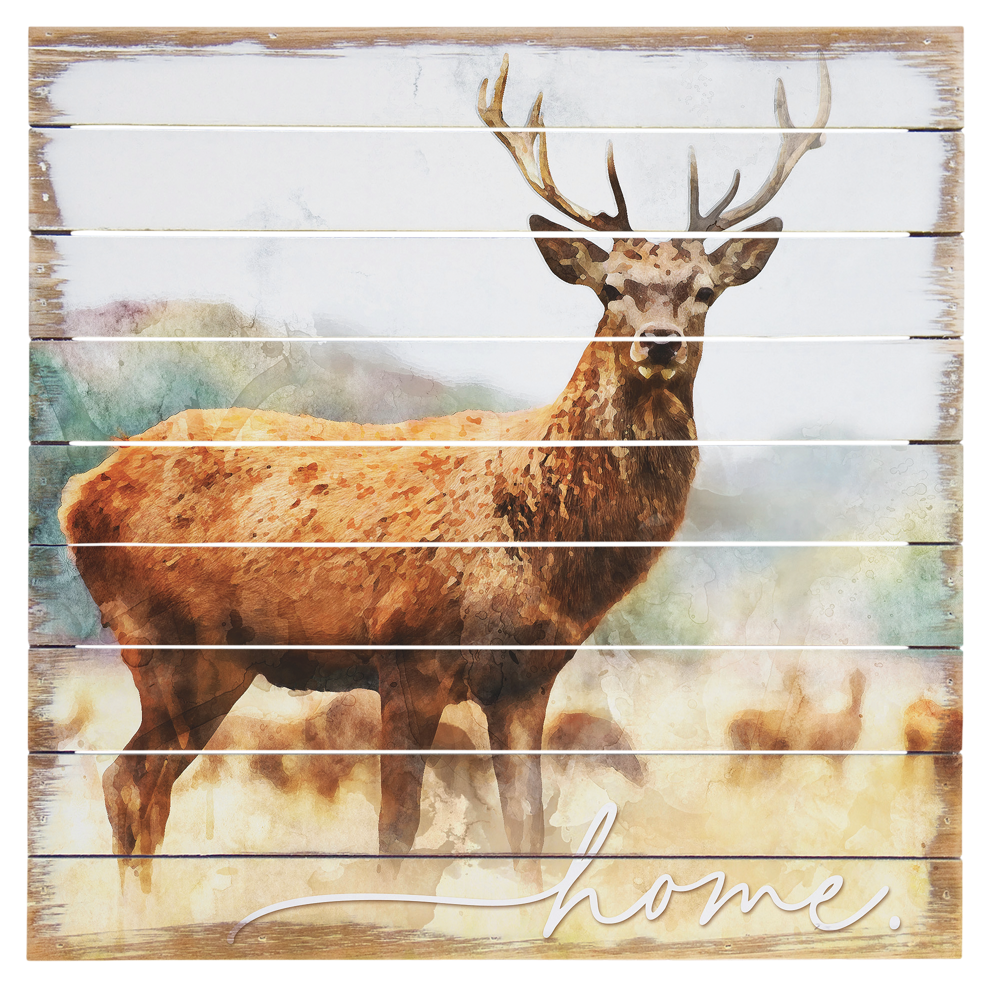 Sincere Surroundings Trophy Buck Home Perfect Pallet Tabletop Display ...